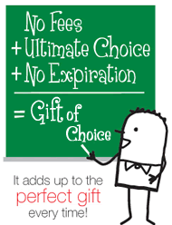 About Gift Of Choice Gift Cards and Gift of Choice Instant Gift Vouchers